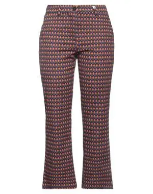 MYTHS Flared Geometric-patterned Trousers