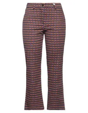 MYTHS Flared Geometric-patterned Trousers