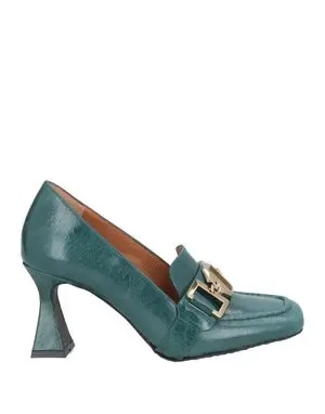 BRUNO PREMI Leather Pumps With Appliqués - Green
