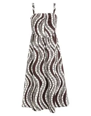 MAX & CO. X DURO OLOWU Two-tone Gathered Midi Dress