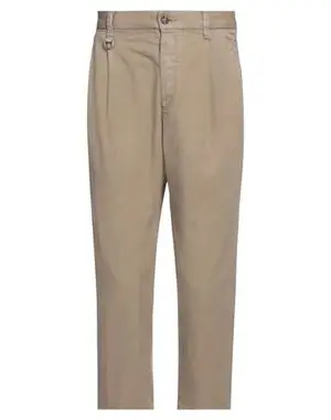 PAOLO PECORA Pants Size Cotton, Elastane - Beige