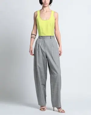 SOALLURE Crepe Crop Top - Yellow