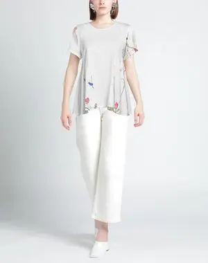 High Floral Print Top