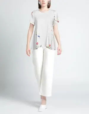 High Floral Print Top