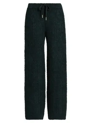 STELLAE DUX Cable-knit Drawstring Sweatpants