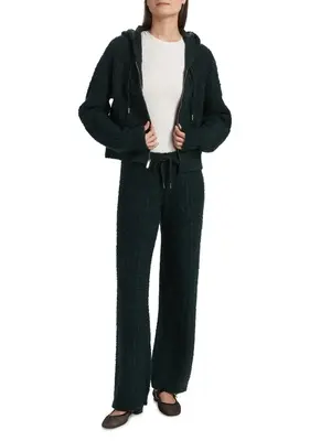 STELLAE DUX Cable-knit Drawstring Sweatpants