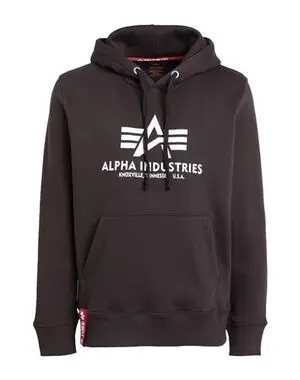 Alpha Industries ALPHA INDUSTRIES Military Cotton Polyester Hooded Sweatshirt Cocoa
