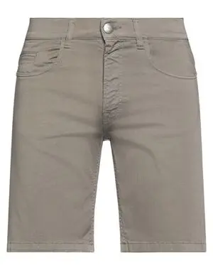 BIKKEMBERGS Cotton-blend Gabardine Bermuda Shorts - Grey