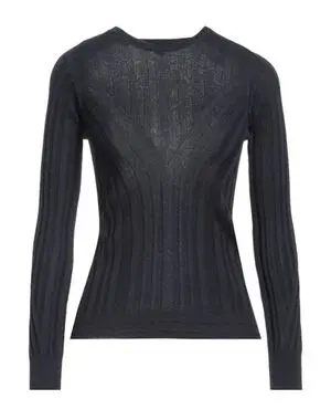 High Knitted Sweater Blue