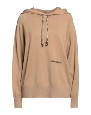 HINNOMINATE HINNOMINATE Hooded Knit Sweater Beige