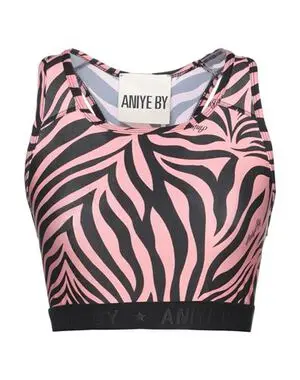 ANIYE BY Zebra-print Crop Top - Pink