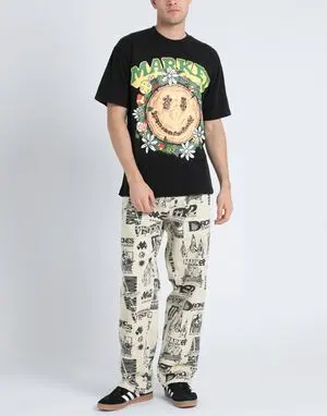 MARKET X Smiley Smiley Decomposition T-shirt T-shirt Size Cotton