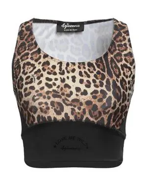 4GIVENESS Leopard-print Crop Top