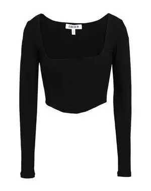 EDITED Long Sleeve Square Neck Crop Top