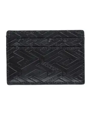 Versace Document Holder Soft Leather - Black