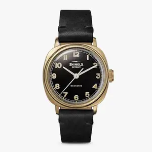 Shinola The Mechanic 39mm Strap Watch - Black