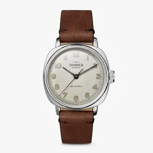 Shinola The Mechanic 39mm Strap Watch - Stainless Steel