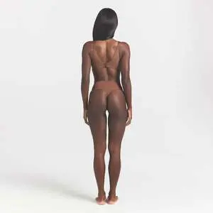 SKIMS High Waisted Thong | Light Neutral | Small | Smoothing Intimates - Jasper