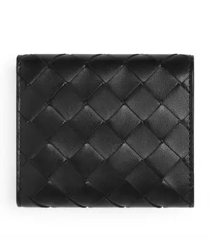 Bottega Veneta Trifold Wallet - Gold