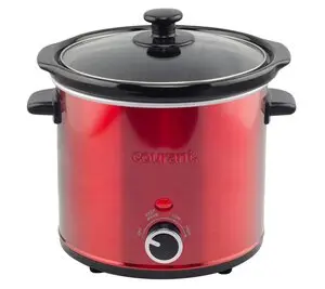 COURANT 3.2 Quart Red Slow Cooker With Removabl E Ceramic Pot - One-color