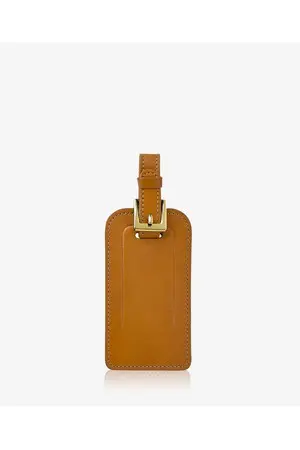 Gigi New York Leather Luggage Tag - Natural