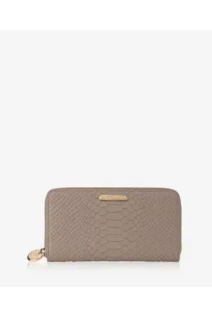 Gigi New York Large Zip Around Wallet - Gold