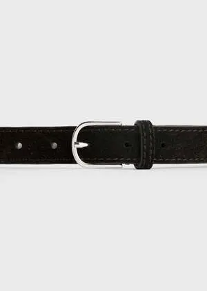 TOTEME Slim Suede Belt