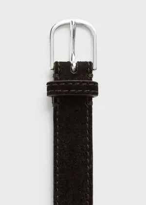 TOTEME Slim Suede Belt
