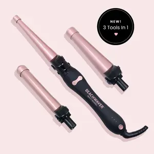The Beachwaver Co. Hair Wand in Black and Rose Gold Amazon.com: The Beachwaver Co. B1 Rotating Curling Iron  main image 4