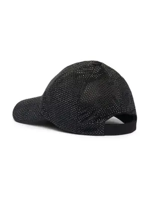 Prada Duchesse Crystal-embellished Baseball Cap - Black