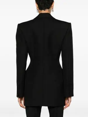 Wardrobe.NYC Fitted Waistline Double-breasted Blazer Dress