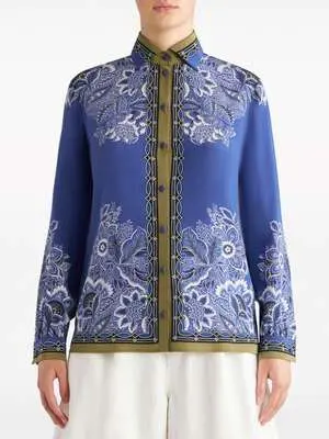 Etro Bandana Print Silk Shirt