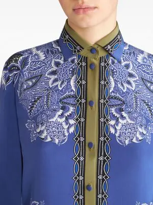 Etro Bandana Print Silk Shirt