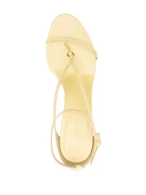 Khaite Marion Leather Wedge Sandals
