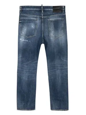 Dsquared2 Ripped Cropped Jeans - Blue