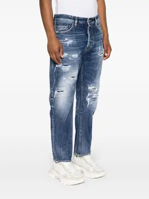 Dsquared2 Ripped Cropped Jeans - Blue