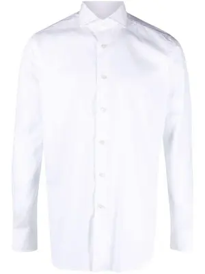 XACUS Spread-collar Cotton Shirt
