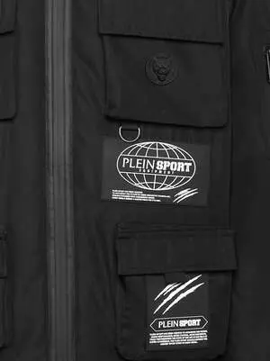 PLEIN SPORT Multi-pocket Bomber Jacket