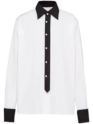 Prada Deconstructed Cotton Shirt