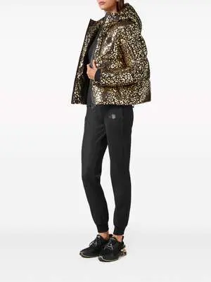 PLEIN SPORT Leopard-print Puffer Jacket