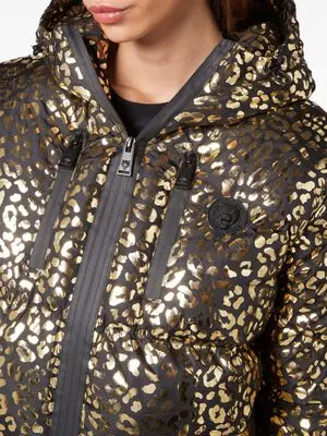 PLEIN SPORT Leopard-print Puffer Jacket