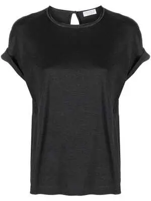Brunello Cucinelli Keyhole-detail T-shirt