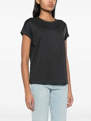 Brunello Cucinelli Keyhole-detail T-shirt