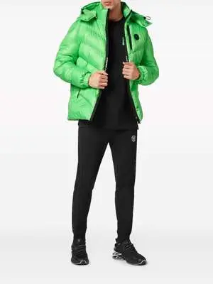 PLEIN SPORT Logo-patch Puffer Jacket - Green