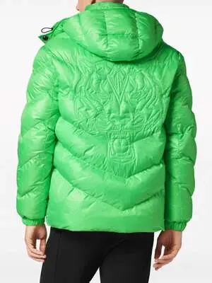 PLEIN SPORT Logo-patch Puffer Jacket - Green