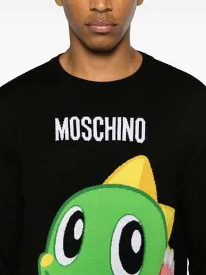 Moschino Logo-jacquard Virgin Wool Jumper