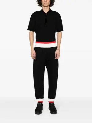 Alexander McQueen Logo-print Strap Cotton Track Pants