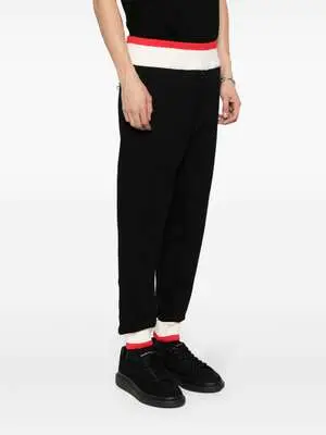 Alexander McQueen Logo-print Strap Cotton Track Pants
