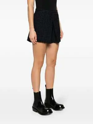 Dsquared2 Frayed-edge Tweed Shorts