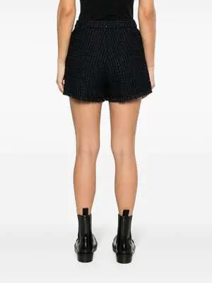 Dsquared2 Frayed-edge Tweed Shorts